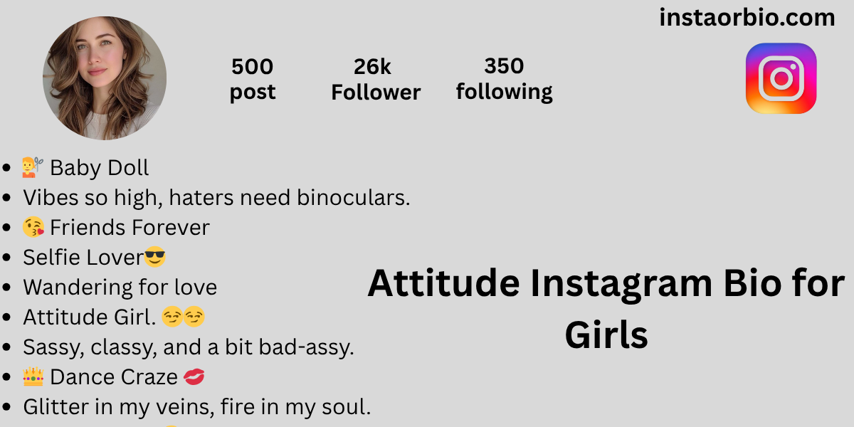 300+ New Attitude Bio For Girls Stylish Bio 2025