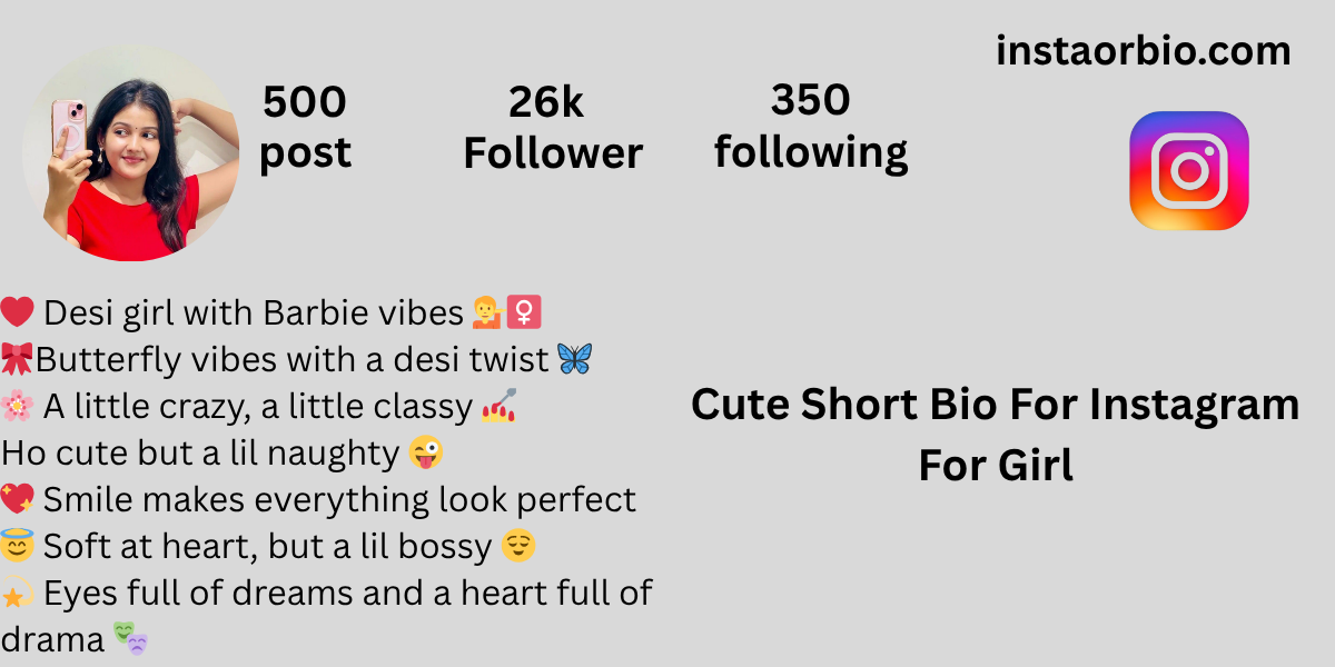 450+ Best Short Bio For Instagram For Girl 2025